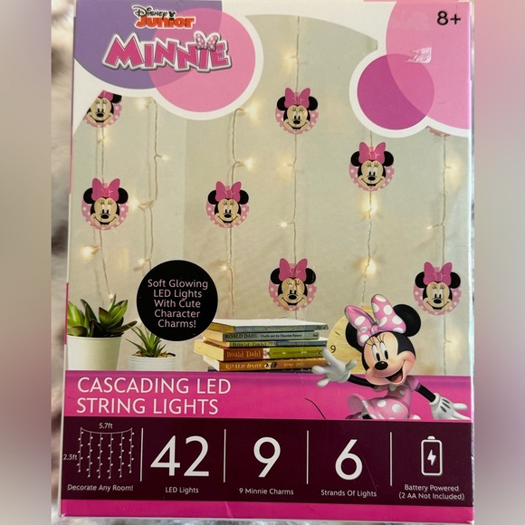 Disney | Other | Disney Junior Minnie Cascading Led String Lights ...